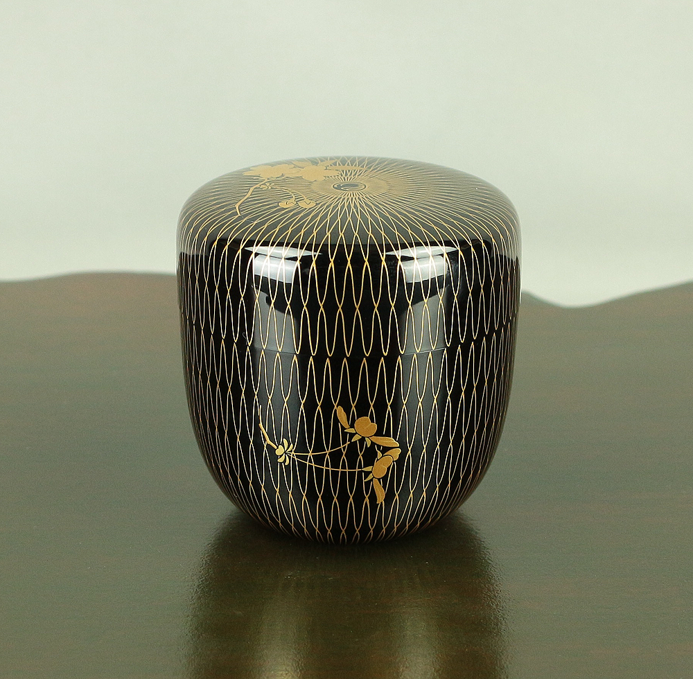 即中斎 Sokuchusai (1901-1979) 茶平一斎 Cyahira Issai (b 1921) Mesh Makie Lacq – Reiwa Antiques