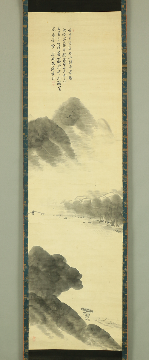 岡田半江 Okada Hanko (1782-1846) Japanese antique art kakejiku kakemono wa ...