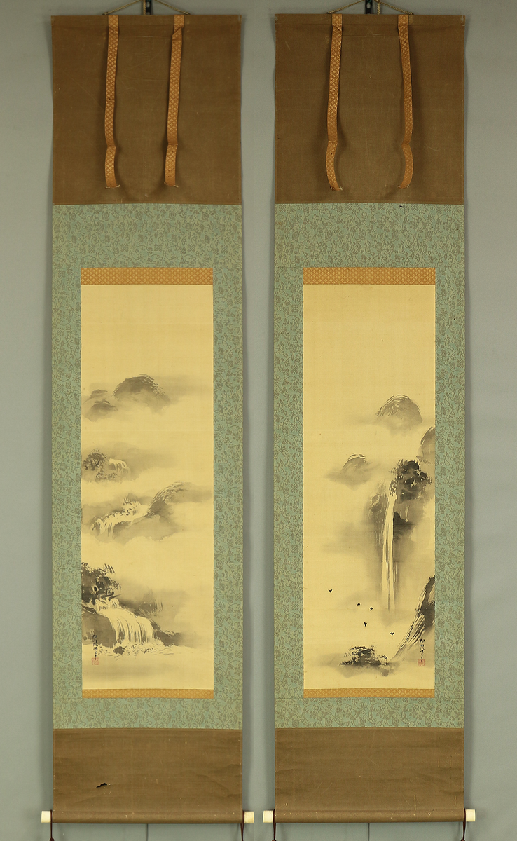 狩野伊川院栄信 Kano Isenin Naganobu (1775-1828) Japanese antique art kakejiku ...