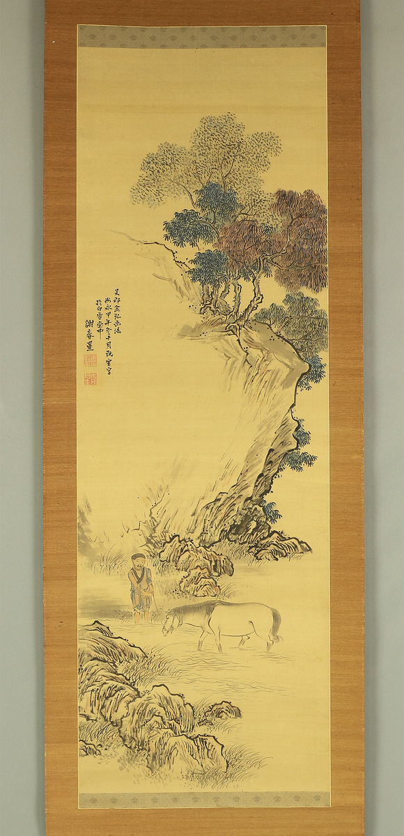 与謝蕪村 Yosa Buson (1716-1784) Japanese antique art kakejiku kakemono wal ...