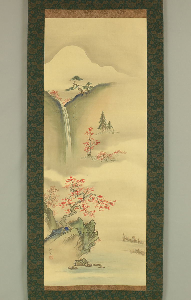 田中訥言 Tanaka Totsugen (1767-1823) Japanese antique art kakejiku kakemon ...