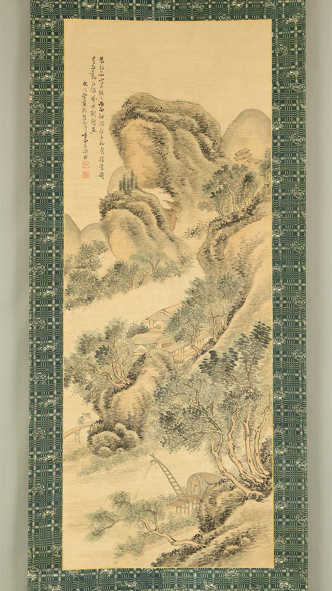帆足杏雨 Hoashi Kyou (1810-1884) Japanese antique art kakejiku kakemono wa ...