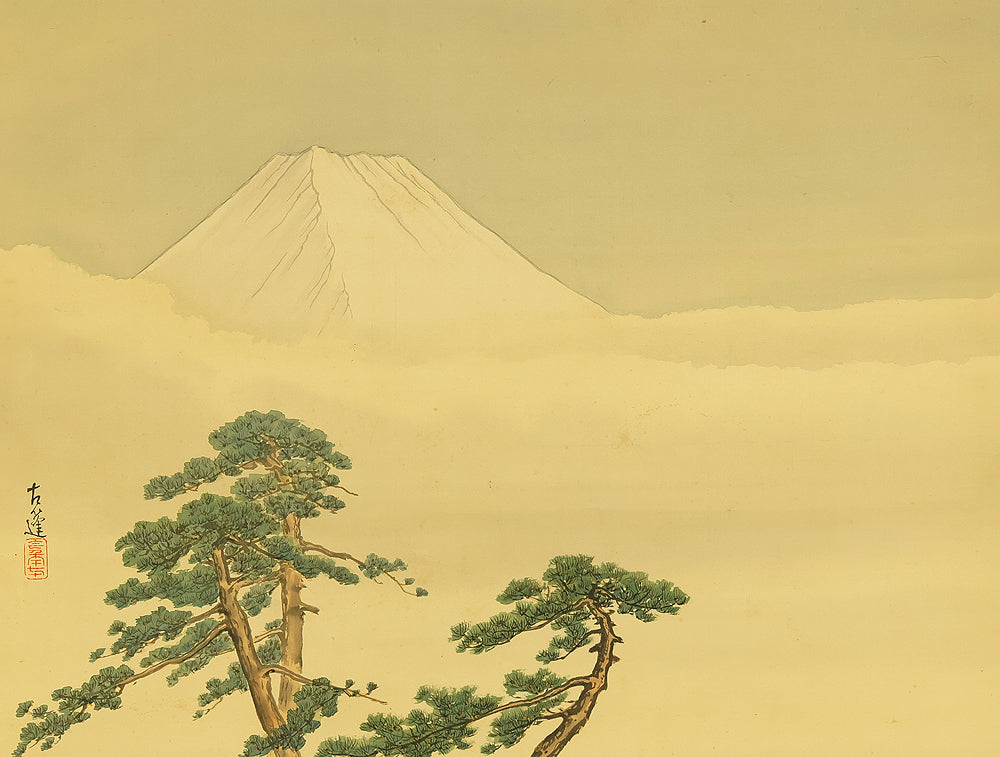 熊沢古蓬 Kumazawa Koho (1861-1934) Japanese art kakejiku kakemono wall han ...