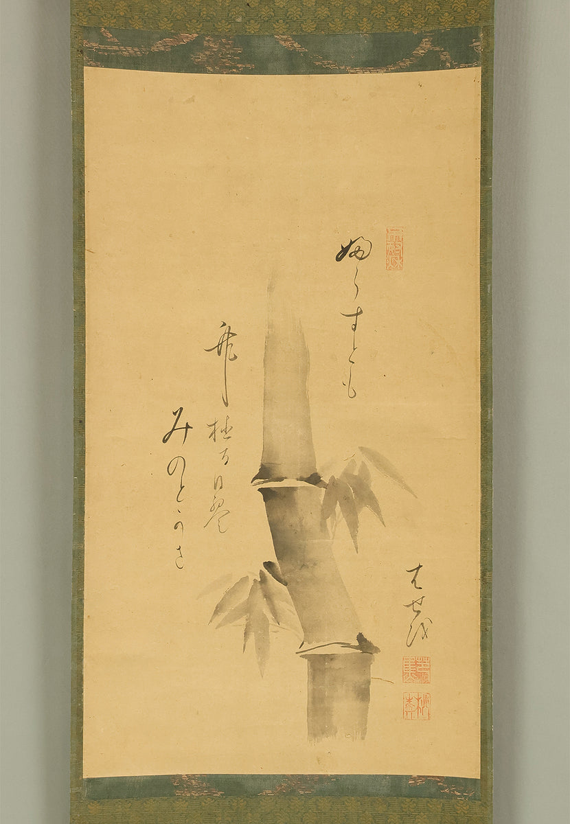 松尾芭蕉 Matsuo Basho (1644-1694) Japanese antique art kakejiku kakemono w ...
