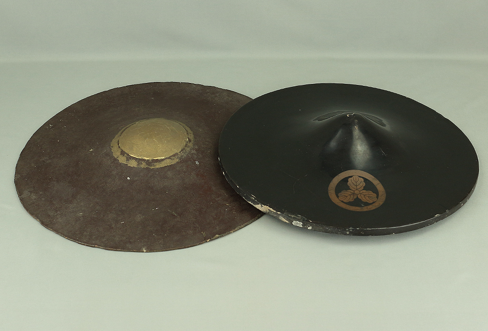 Jingasa 2pcs Japanese samurai hat helmet V972 The brown one is aged Ji ...