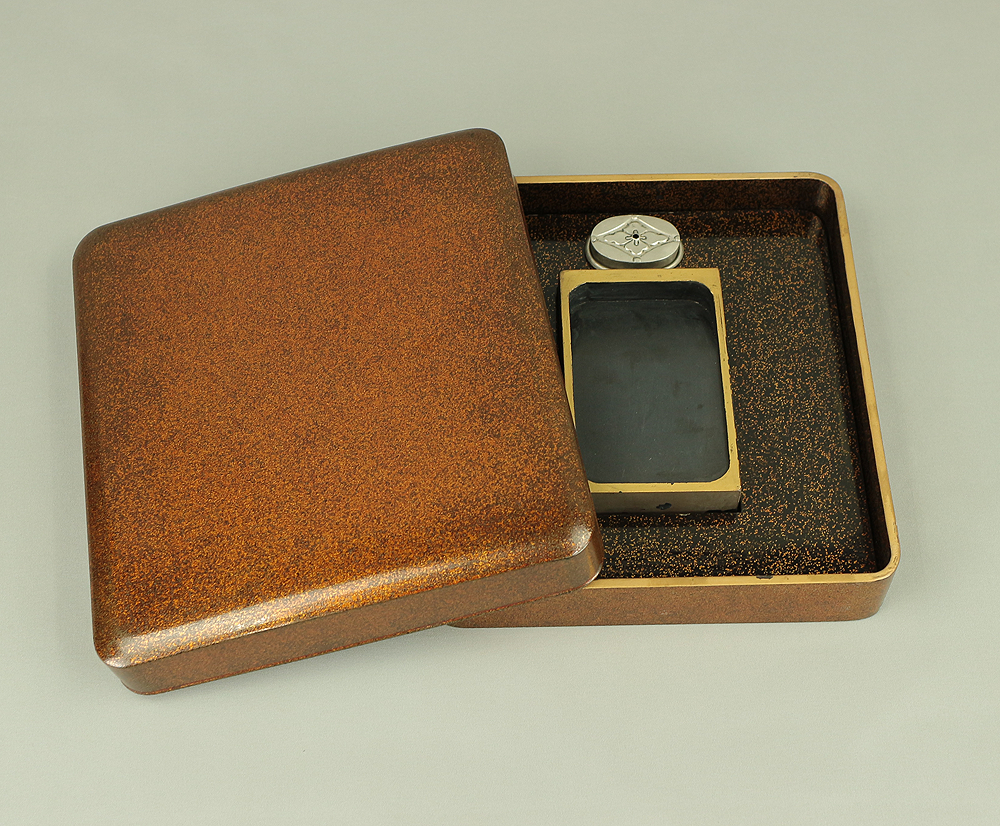 Suzuribako 硯箱 (Writing Inkstone Box) Richly Decorated Throughout with ...